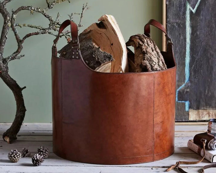 Real Genuine Leather Accessories – Boho Living Room