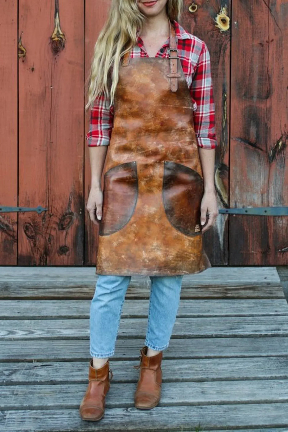 Real Leather Apron – Boho Living Room