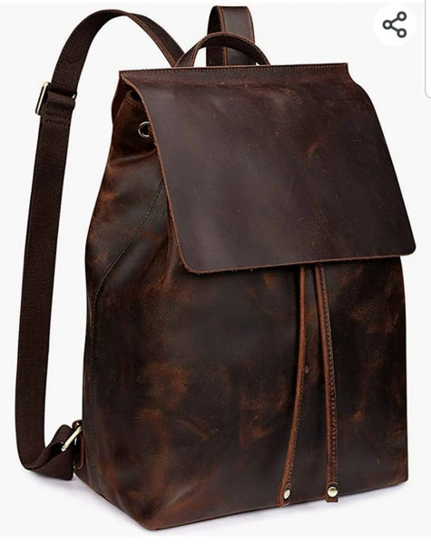 Handmade Leather Backpack Women – Boho Living Room