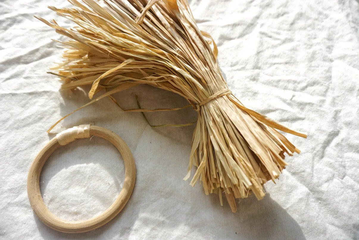 Fringe raffia decor decor set DIY Kit – Boho Living Room