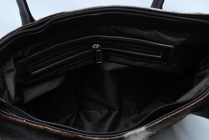 Cow Skin Fur Teachers Shoulder Purse – Boho Living Room