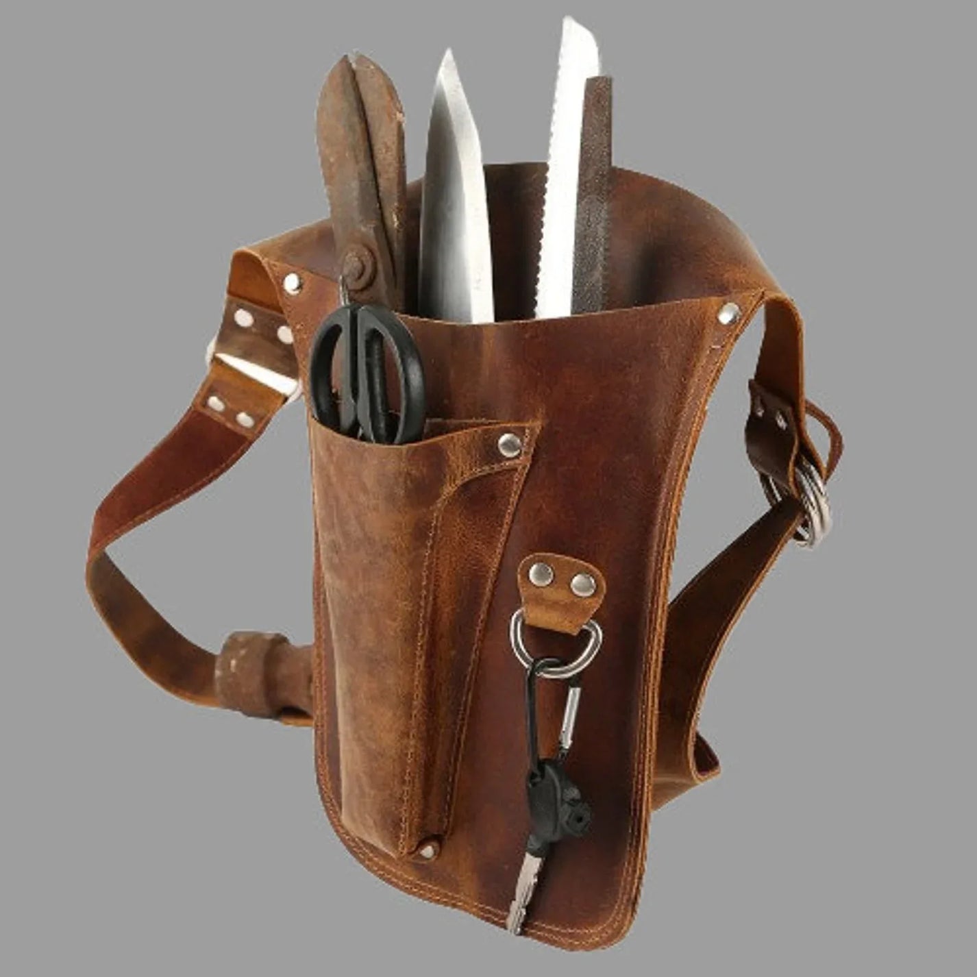 Genuine Leather Construction Tool Belt – Boho Living Room