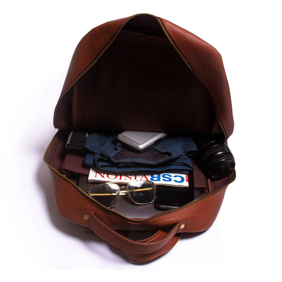 designer brown leather backpacks – Boho Living Room
