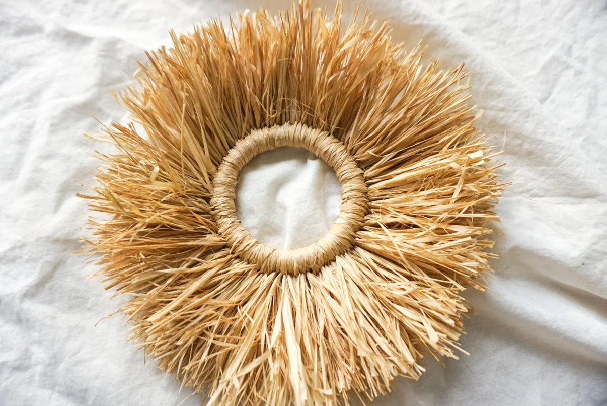 Fringe raffia decor decor set DIY Kit – Boho Living Room