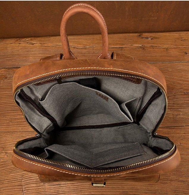 Genuine Leather Office Backpack Bag – Boho Living Room