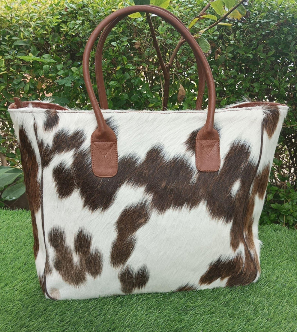 Natural Unique Cowhide Purses – Boho Living Room
