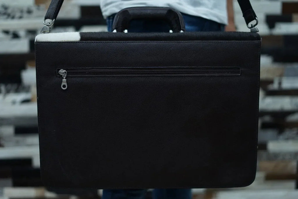 Real Cowhide Office Briefcase Bag – Boho Living Room