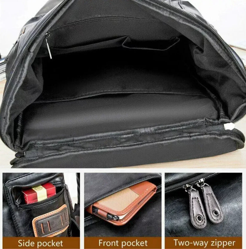 Genuine Leather Travel Backpack – Boho Living Room