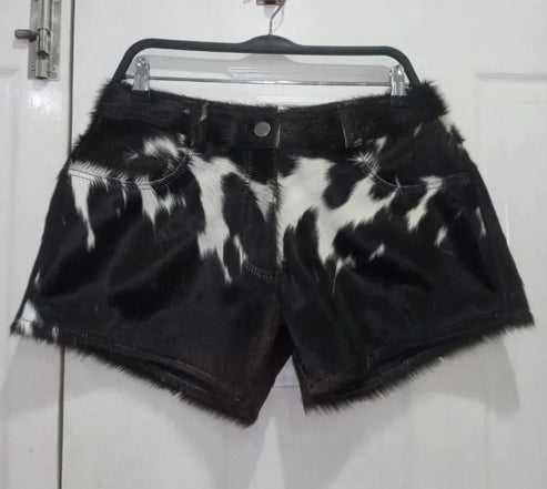 Women Cow Hide Shorts – Boho Living Room
