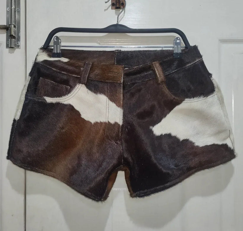 Women Cow Hide Shorts – Boho Living Room