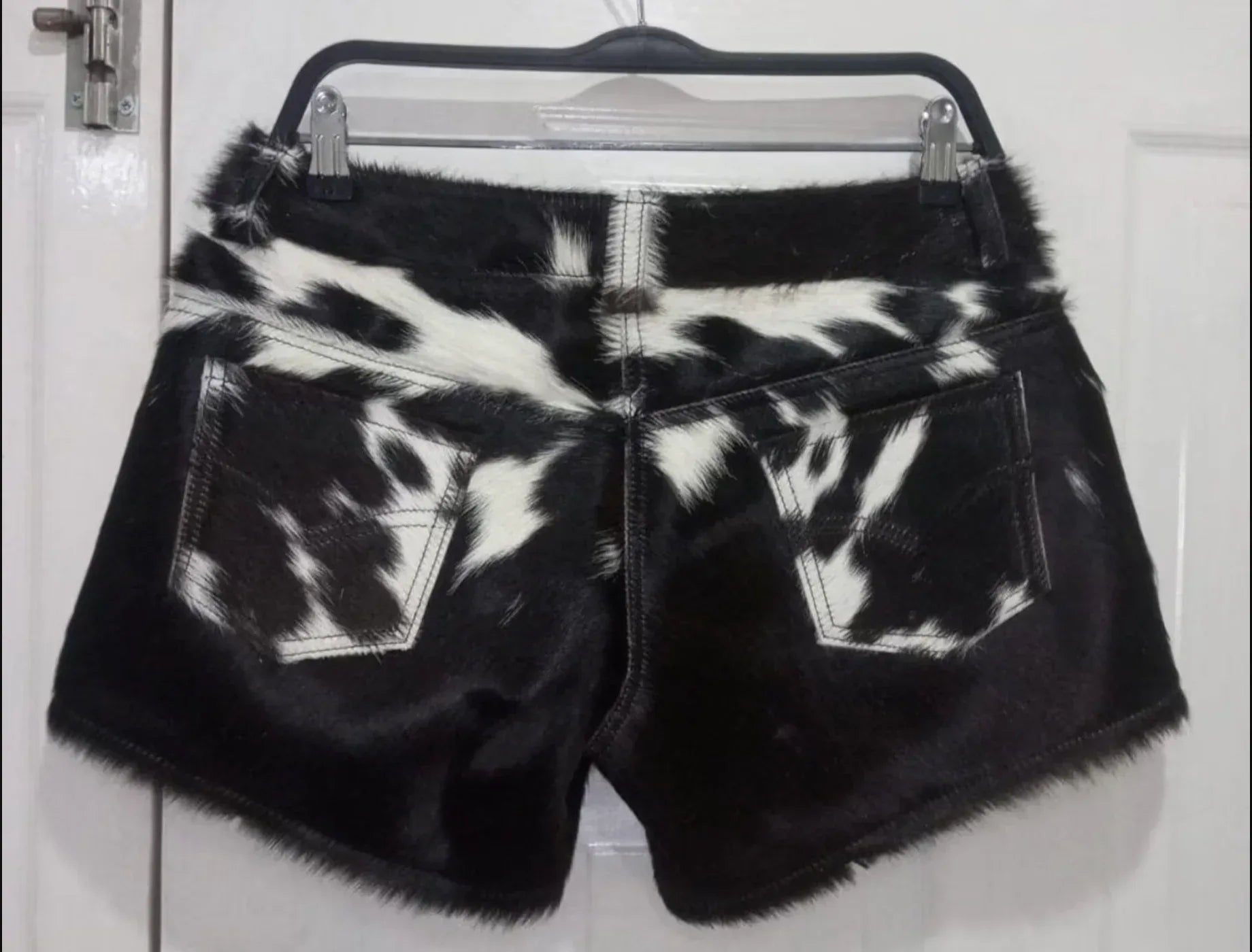 Women Cow Hide Shorts – Boho Living Room