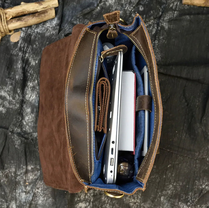 All genuine leather backpack – Boho Living Room