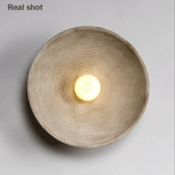 Indoor Ripple Round Wall Light for Bedroom, Living Room & Dining Room ...