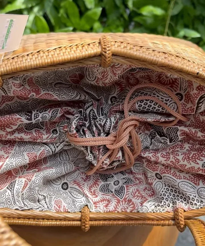 Real Natural Rattan Tote bag – Boho Living Room