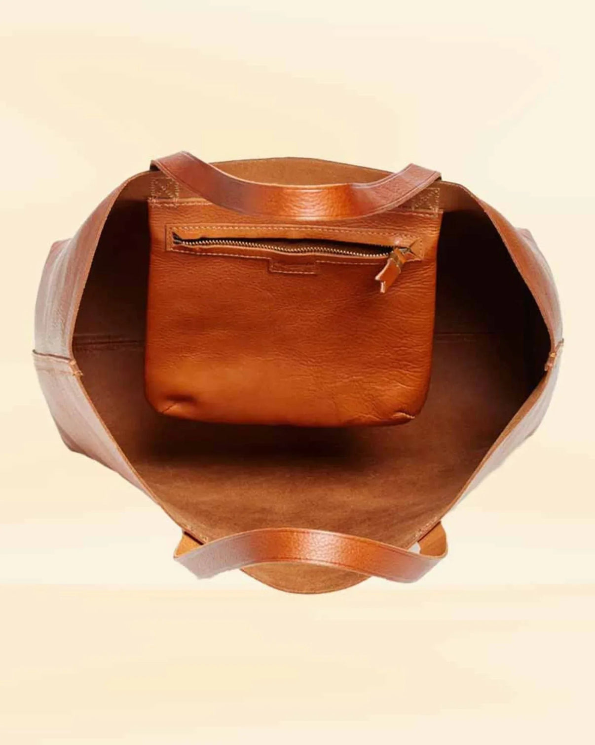 Real Leather Tote Bag – Boho Living Room