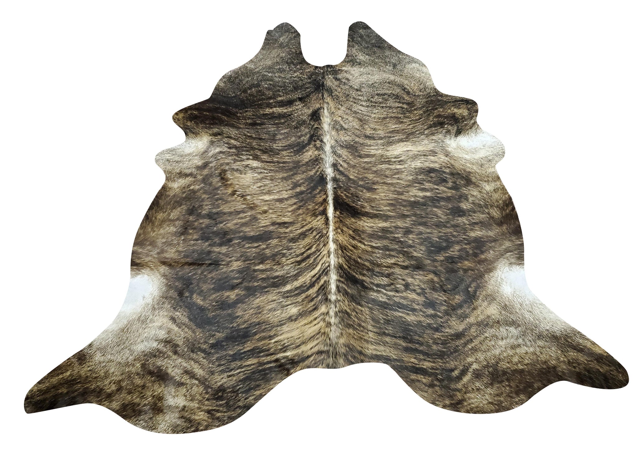 Dark Brindle Cowhide Rug – Boho Living Room
